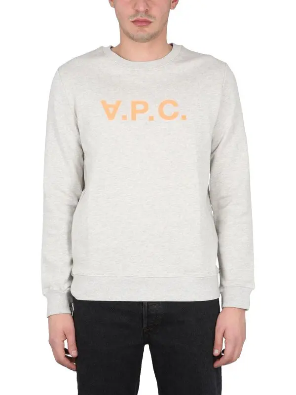 A.p.c. Sweatshirt With V.p.c. Logo - Beige