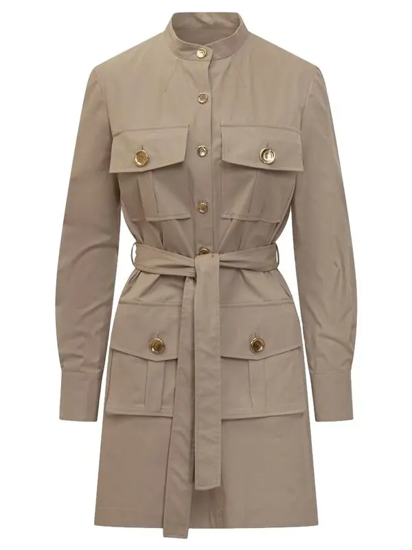 Givenchy Military Shirt Dress - Beige