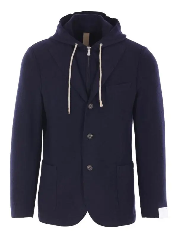 Eleventy Single-breasted Jacket - Blue