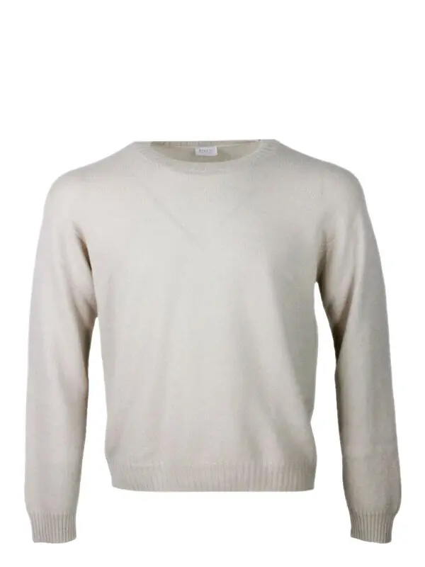 04651/ A TRIP IN A BAG Crew Neck Cashmere Sweater - Beige