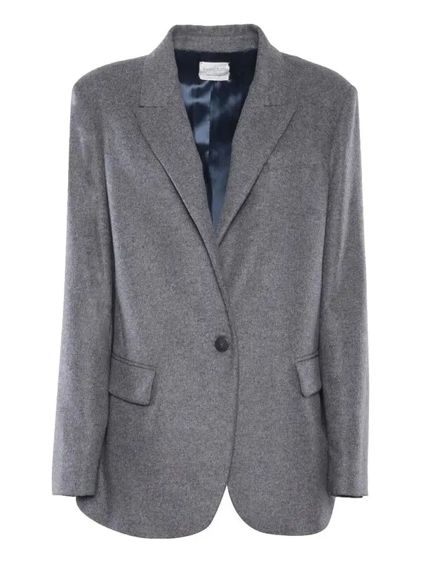 FORTE_FORTE Wool Boy's Jacket - Gray