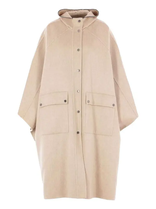 Brunello Cucinelli Hooded Coat - Beige