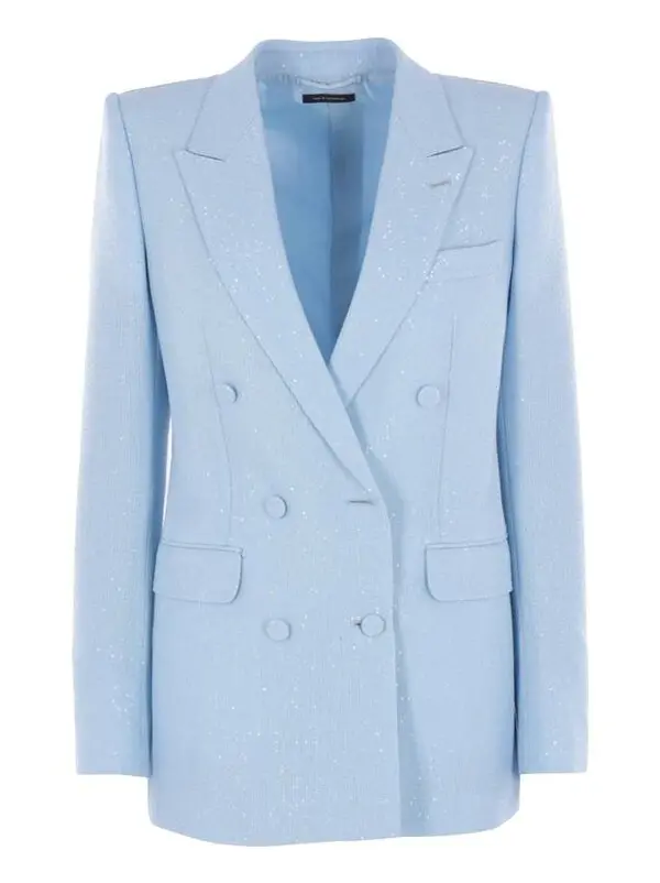 TOM FORD Double-breasted Jacket - Blue