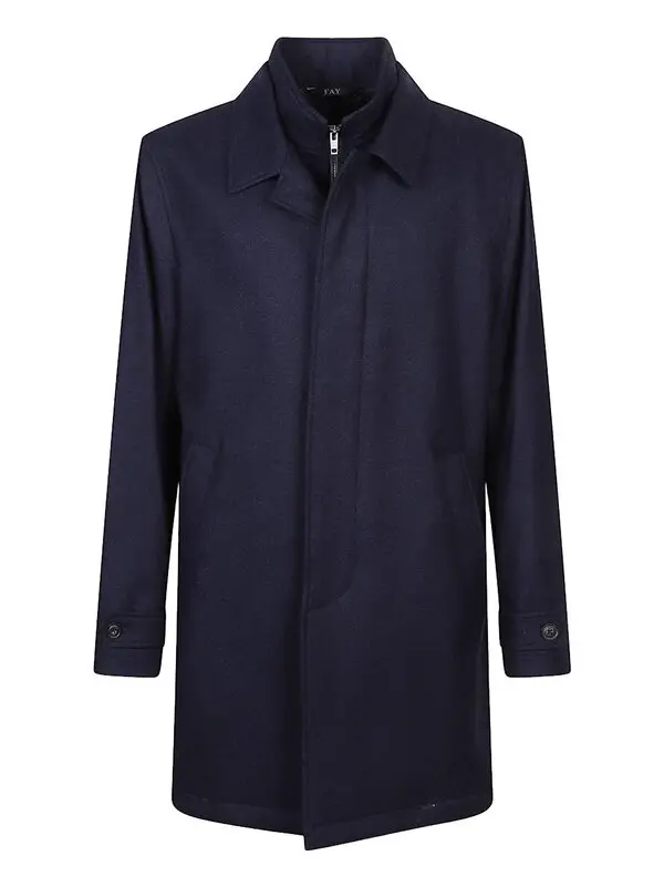 FAY Pea Coat - Blue