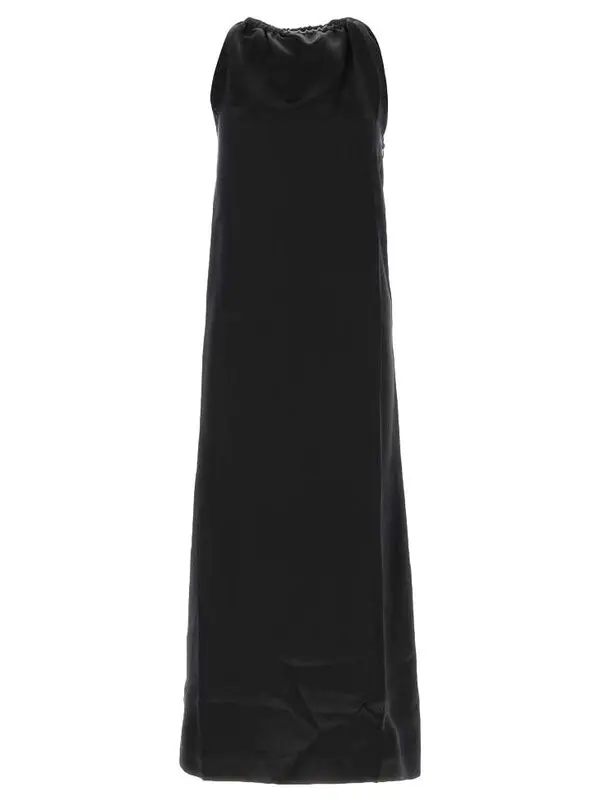 Loulou De Saison Morene Satin Dress - Black