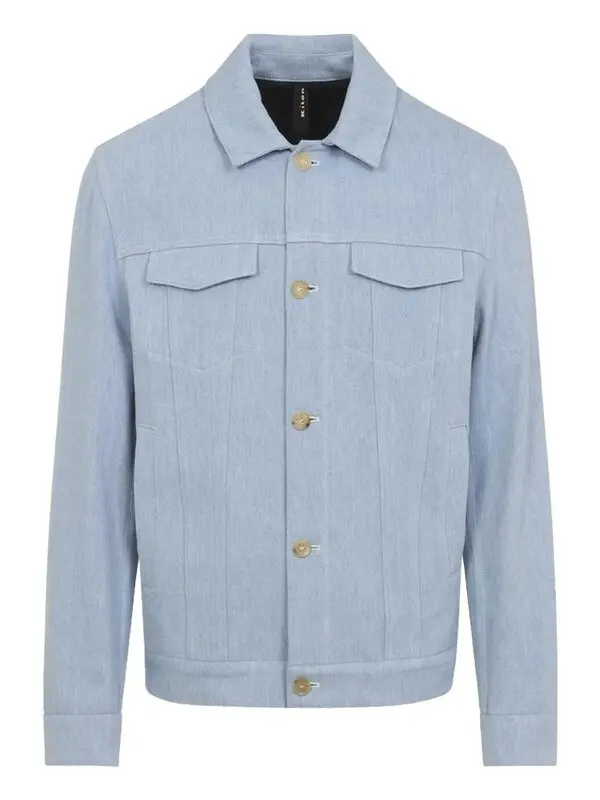 Kiton Cotton Jacket - Blue