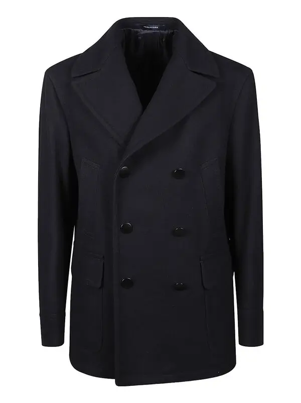 Tagliatore Pea Coat - Blue