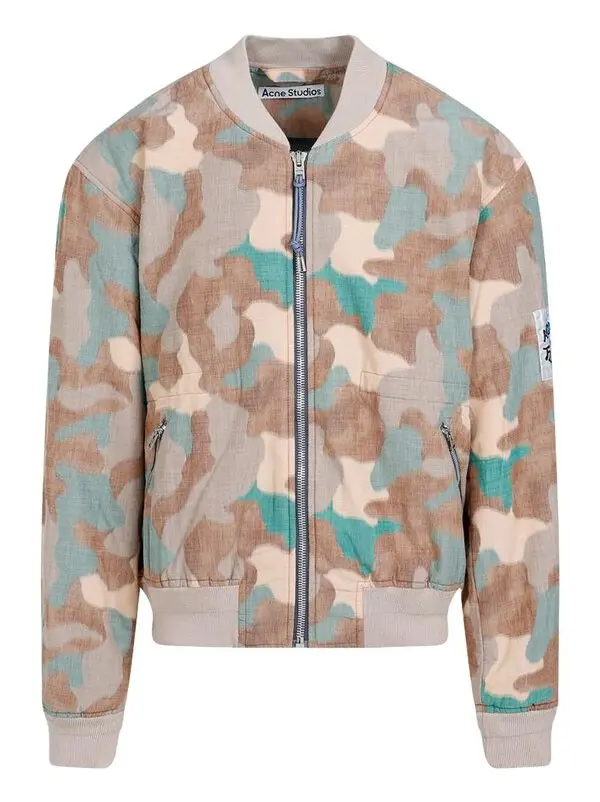 Acne Studios Cotton Blend Camouflage Jacket - Multicolour