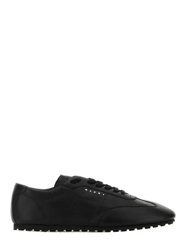 Marni Leather Sneakers - Black