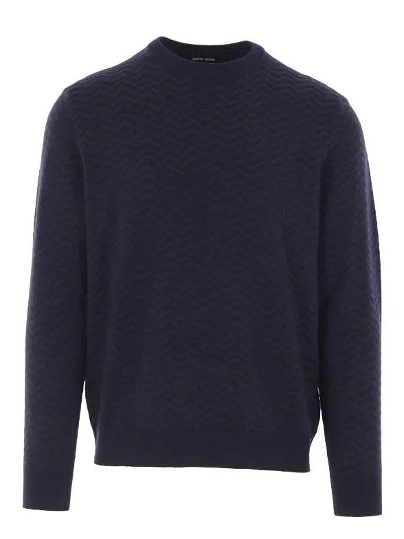 Giorgio Armani Sweater - Blue/brown