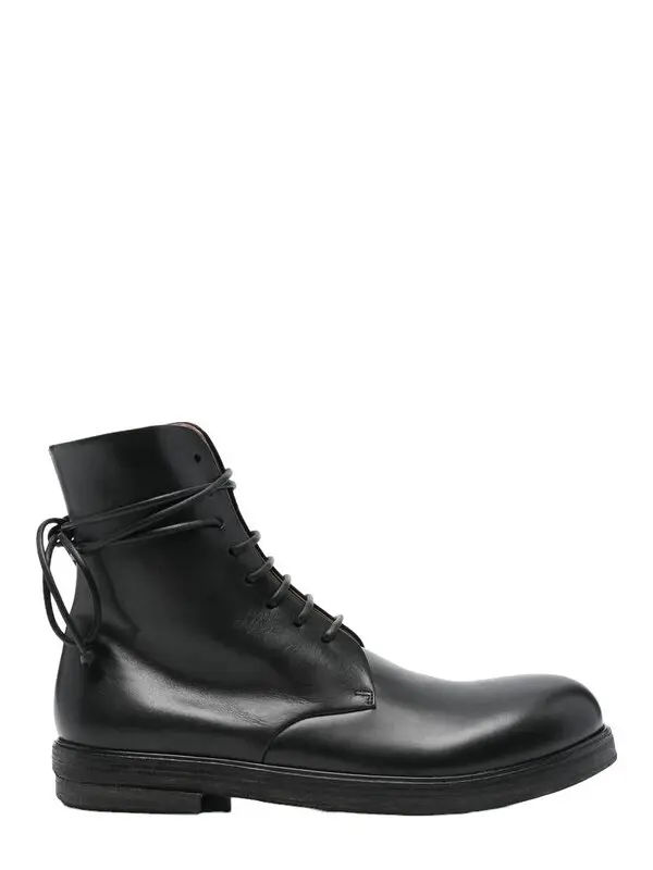 Marsèll Lace-up Leather Trainers - Black