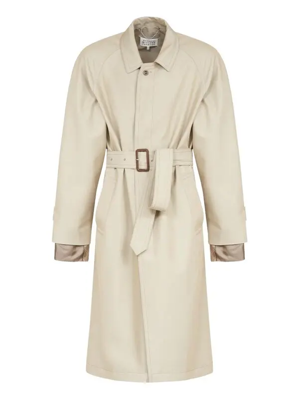 MAISON MARGIELA Cotton-blend Trench Coat - Grey