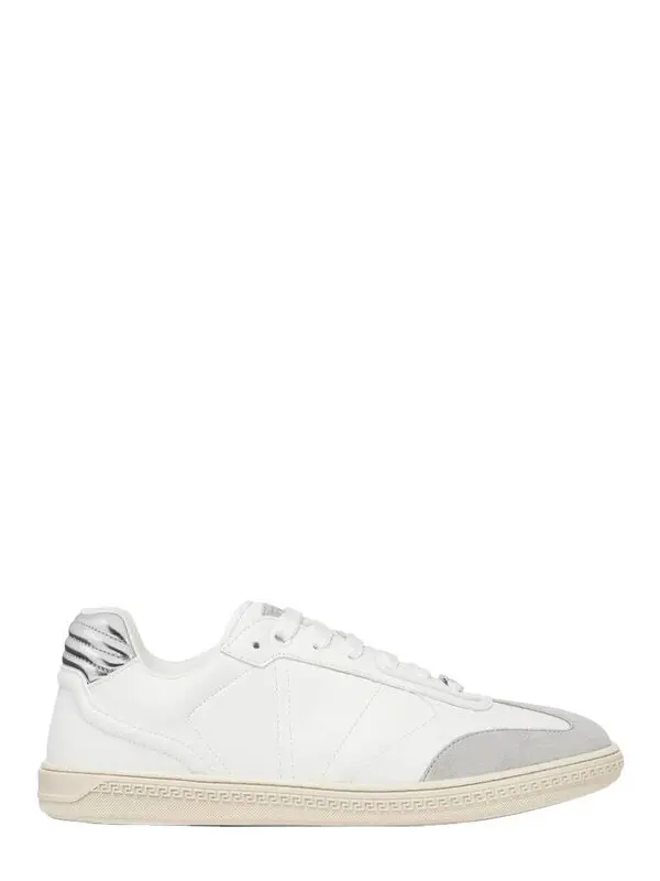 Versace Lace-up Panelled Trainers - Multicolor