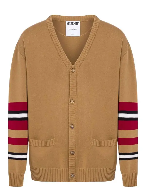 Moschino Wool Cardigan - Multi Brown