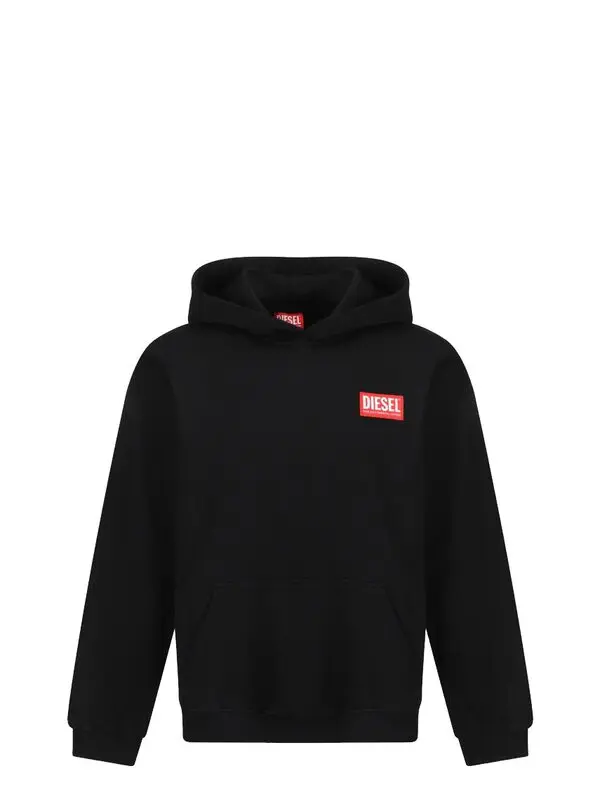 Diesel Cotton Hoodie - Black