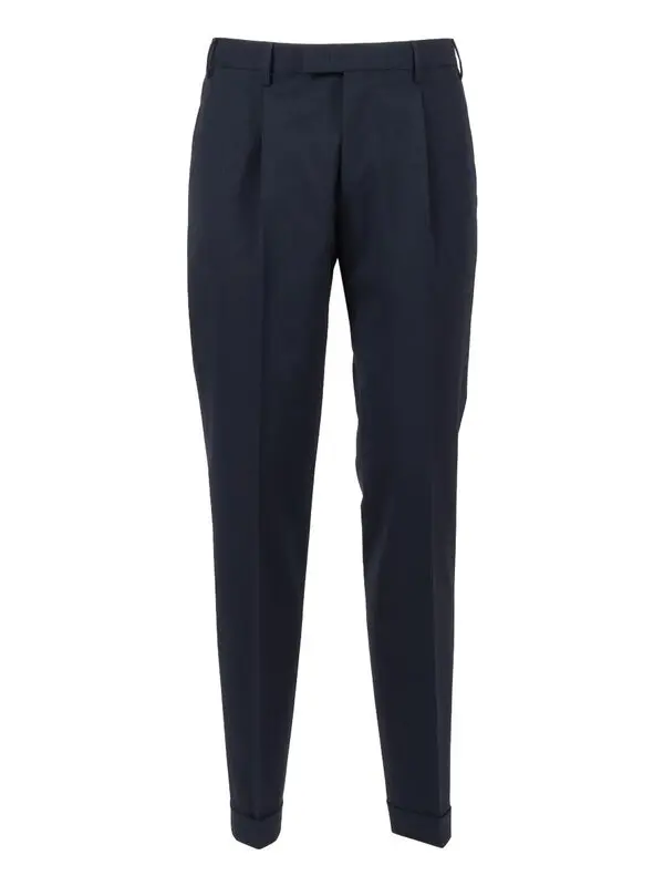 PT TORINO Master Pleated Pants - Blue