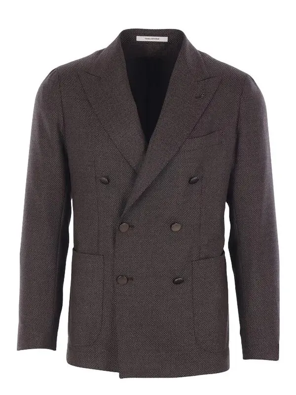 Tagliatore Double-breasted Jacket - Brown