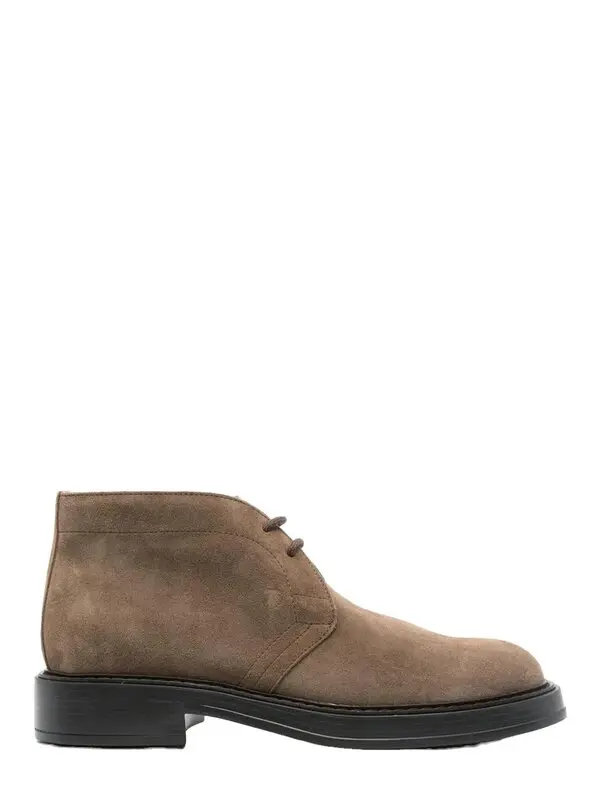 TOD'S Suede Ankle Boots - Brown
