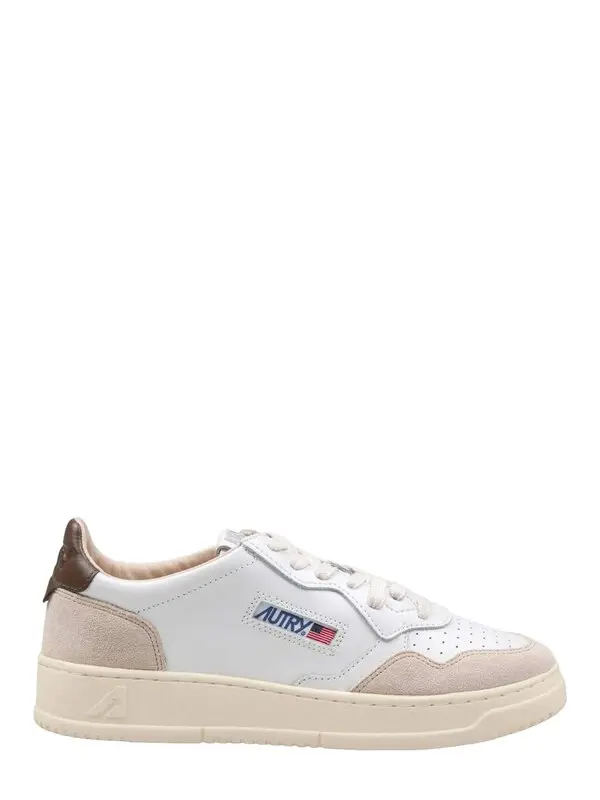 AUTRY Leather And Suede Sneakers - White