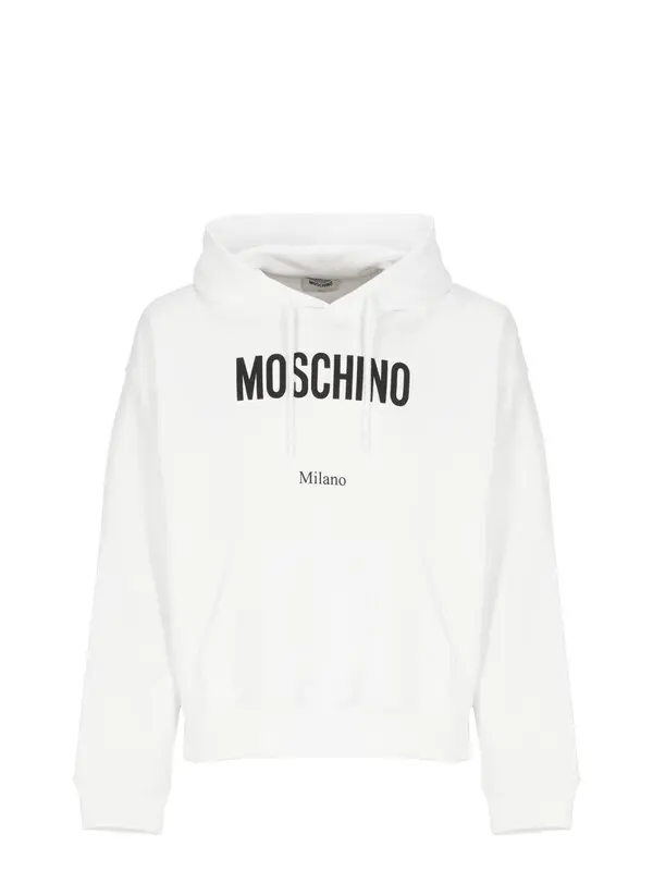 Moschino Cotton Hoodie - White