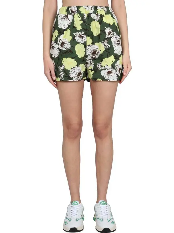 MSGM Shorts With Elastic Waistband - Multicolour