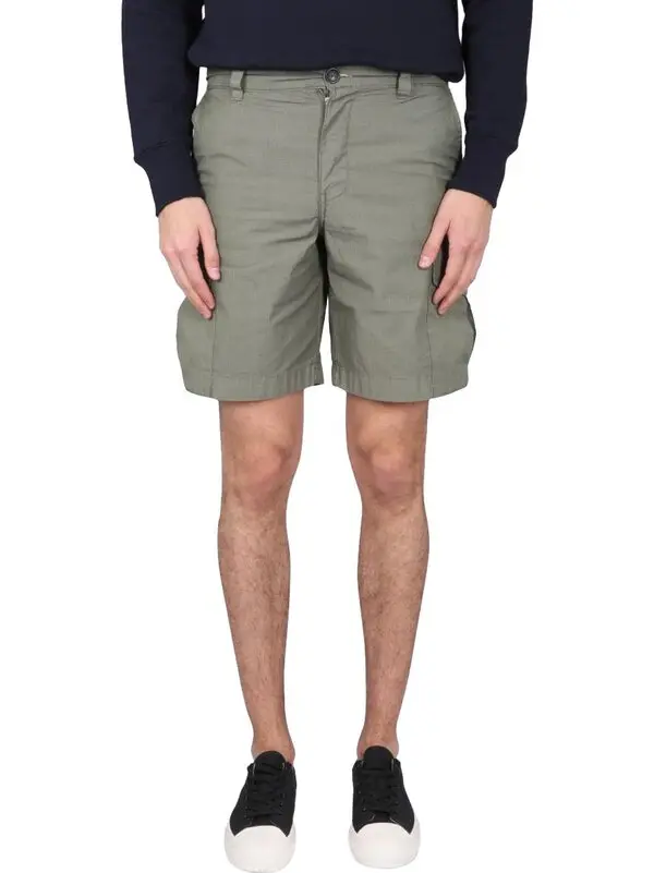 Paul Smith Bermuda Cargo Shorts - Military Green