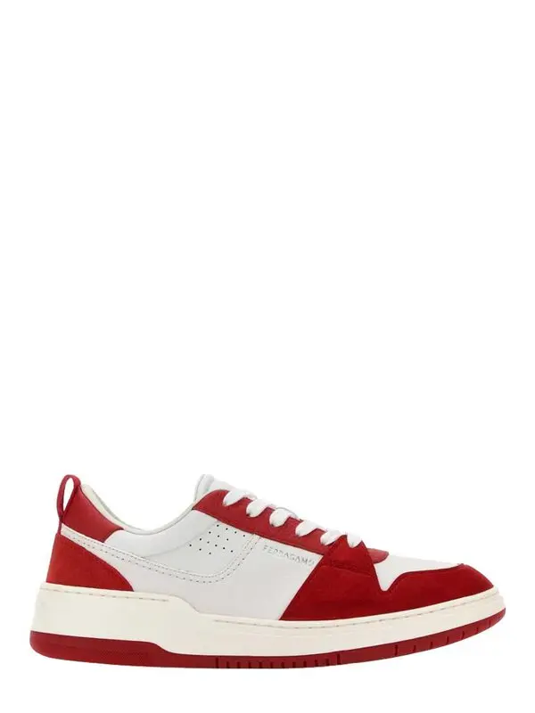 FERRAGAMO Sneakers - Flameredbiancootticoflamered