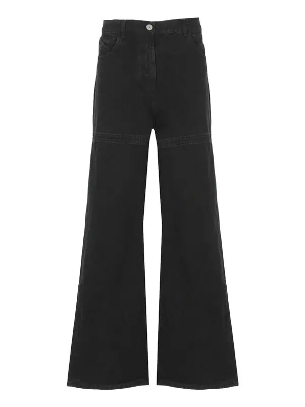 Attico Cotton Trousers - Black