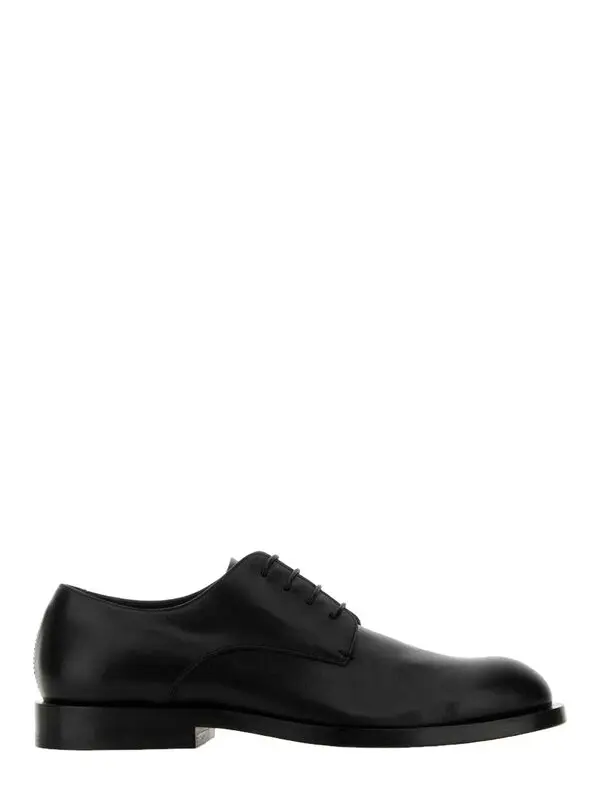 JIL SANDER Leather Lace-ups - Black