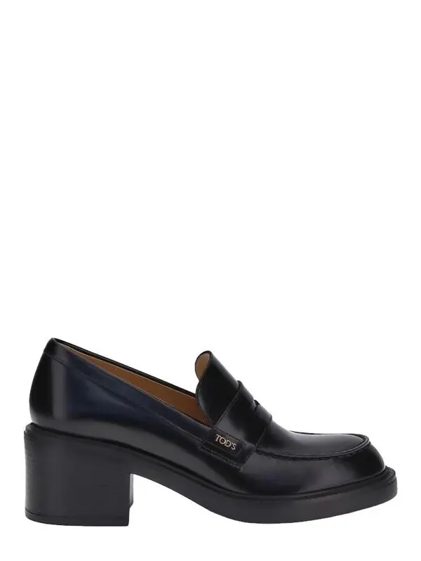 TOD'S Leather Loafers - Black