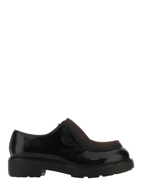 Prada Diapason Leather Lace-ups - Black