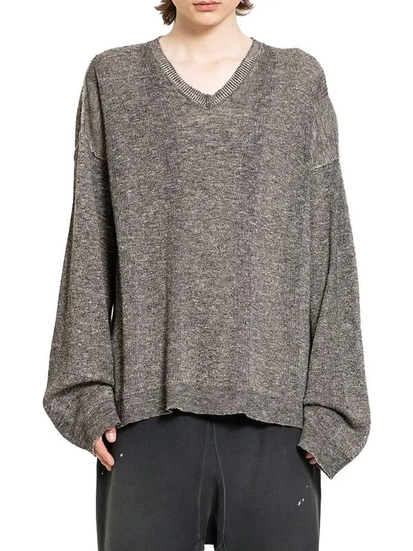 MAISON MARGIELA V-neck Knitwear - Black