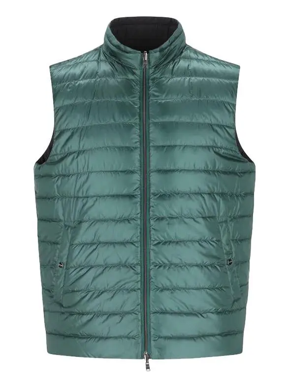 Herno Padded Vest - Green/blue