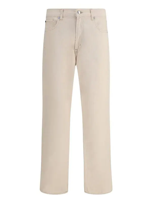 7 For All Mankind Straight Fit Jeans - Beige