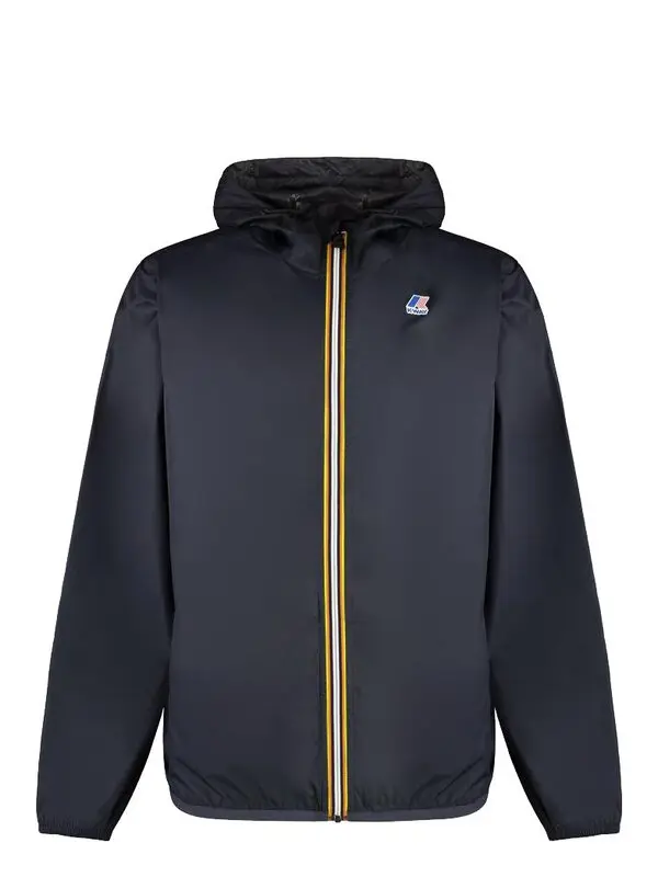 K-WAY Claude Hooded Nylon Jacket - Blue