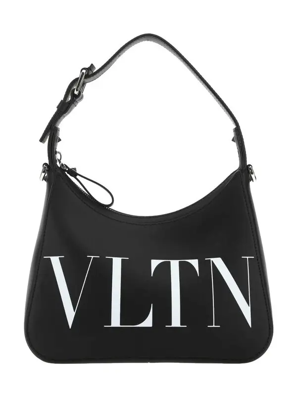 Valentino Garavani Vltn Leather Handbag - Black