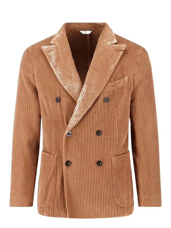 Boglioli Double-breasted Jacket - Beige