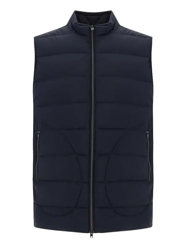 Herno Quilted Vest - Black