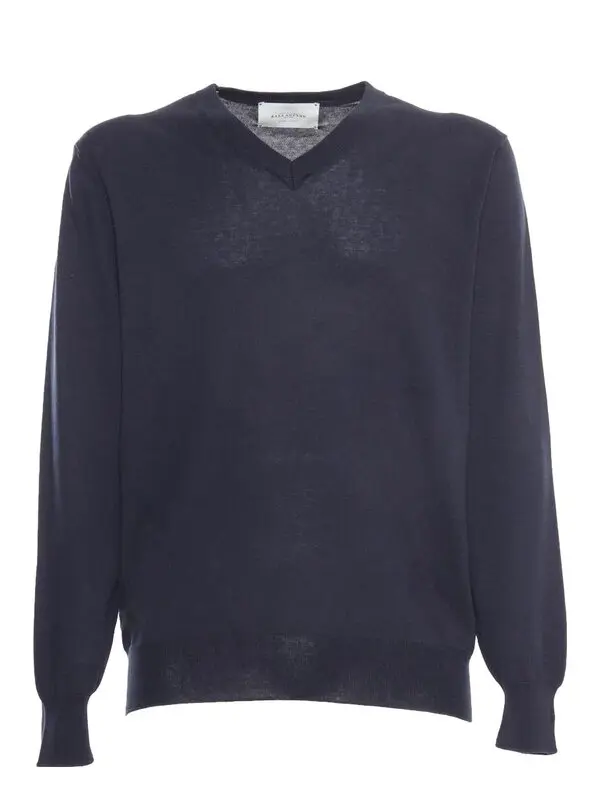BALLANTYNE Silk-cotton Pullover - Blue