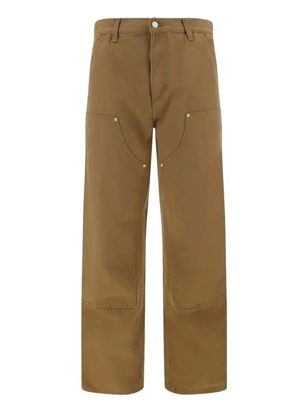 Carhartt Work In Progress Double Knee Organic Cotton Trousers - Brown