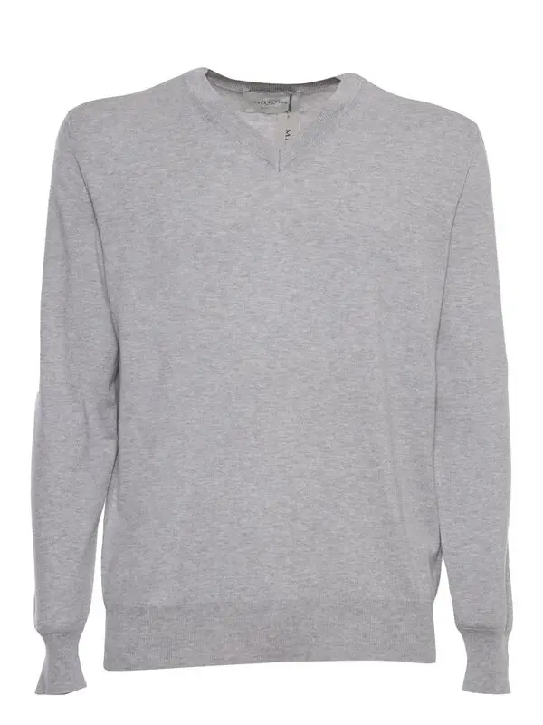 BALLANTYNE V-neck Pullover - Gray