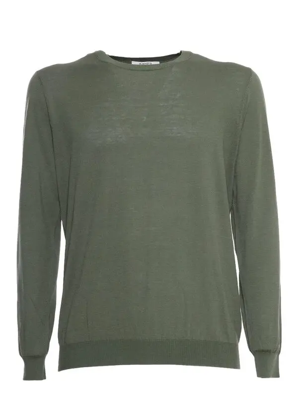 KANGRA Crew-neck Sweater - Green