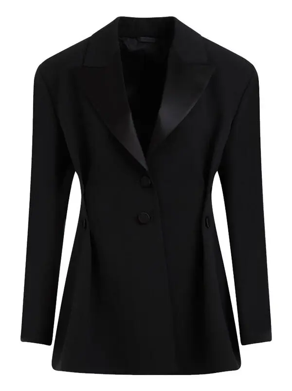 Givenchy Buttoned Virgin Wool Jacket - Black