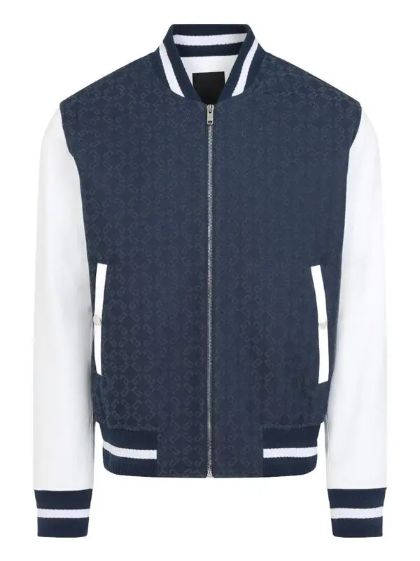 Givenchy Cotton Blend Bomber Jacket - Blue