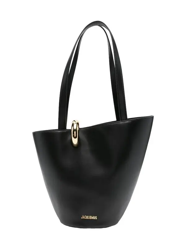 Jacquemus Tote Bag With Top Handles - Black