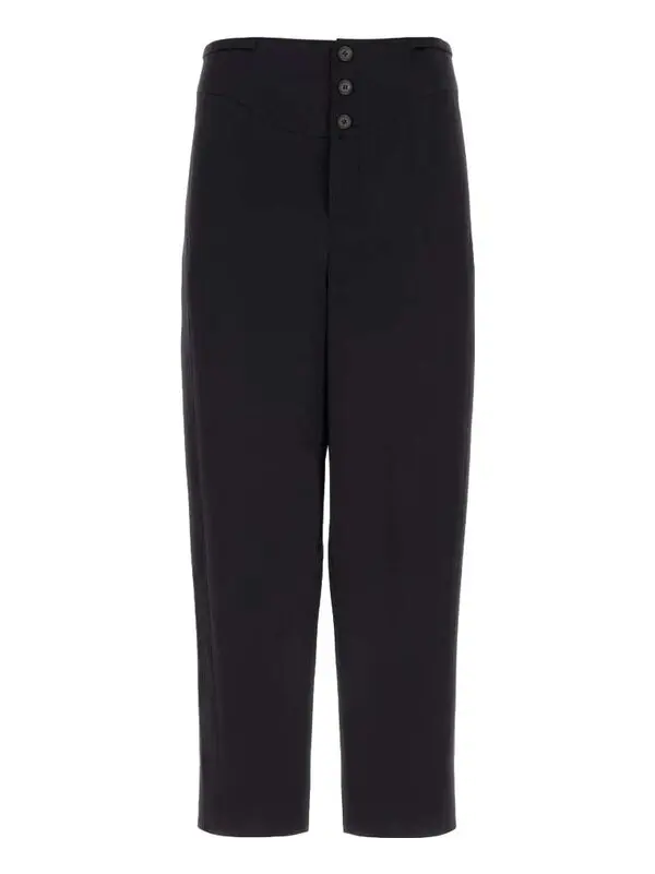 Saint Laurent Crepe Satin Pant - Blue