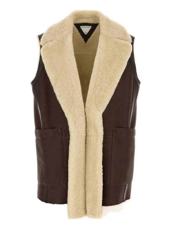 Bottega Veneta Leather Vest - Brown