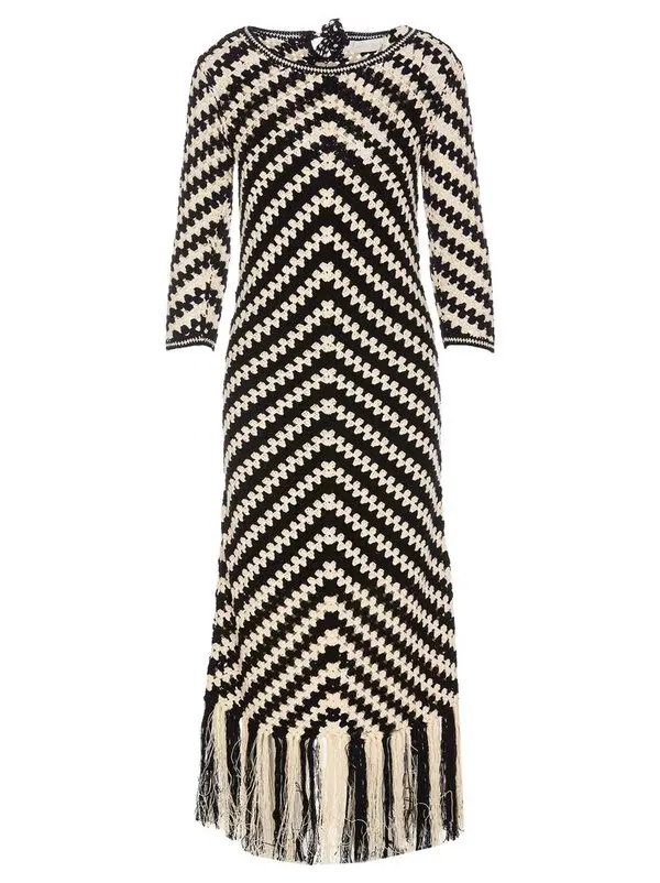 Zimmermann Midi Crochet Dress - Multicolor