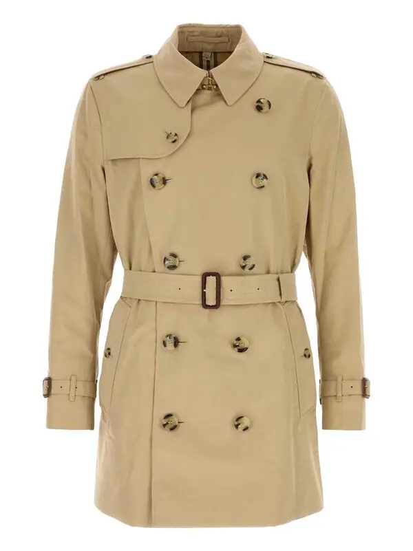 Burberry Gabardine Trench Coat - Beige O Tan