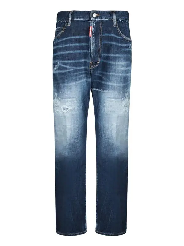 Dsquared2 Straight Leg Jeans - Blue